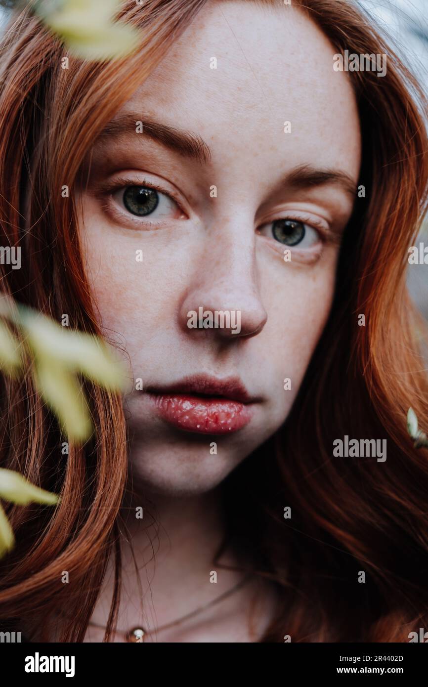 Ginger girl freckles hi-res stock photography and images - Alamy