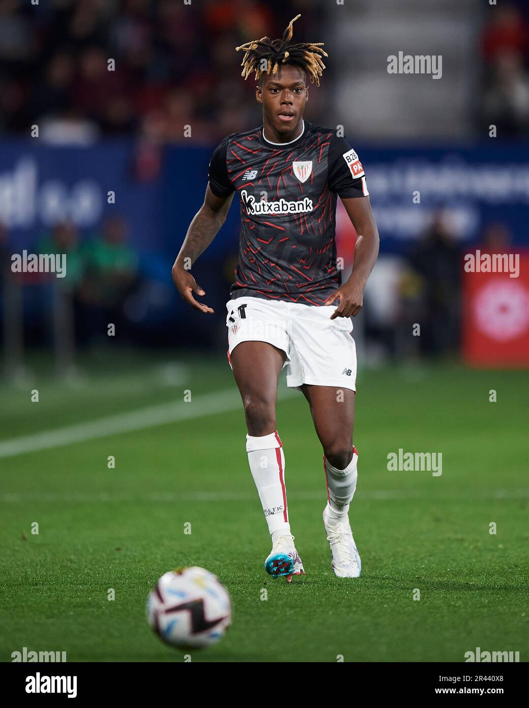 Nico Williams of Athletic Club in action during the La Liga Santander ...