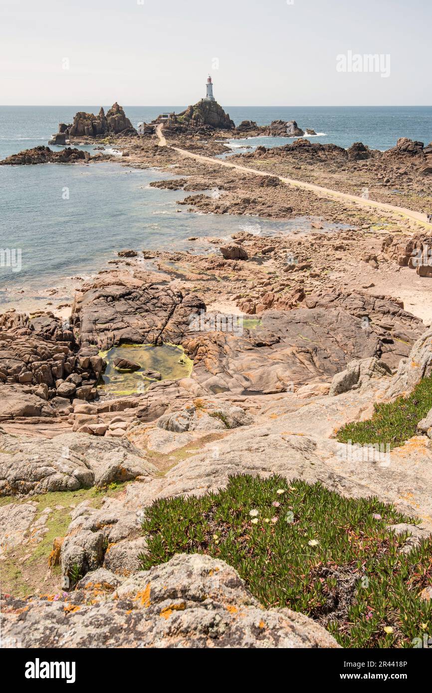 The iconic Corbière Lighthouse in Jersey, the world's first reinforced ...