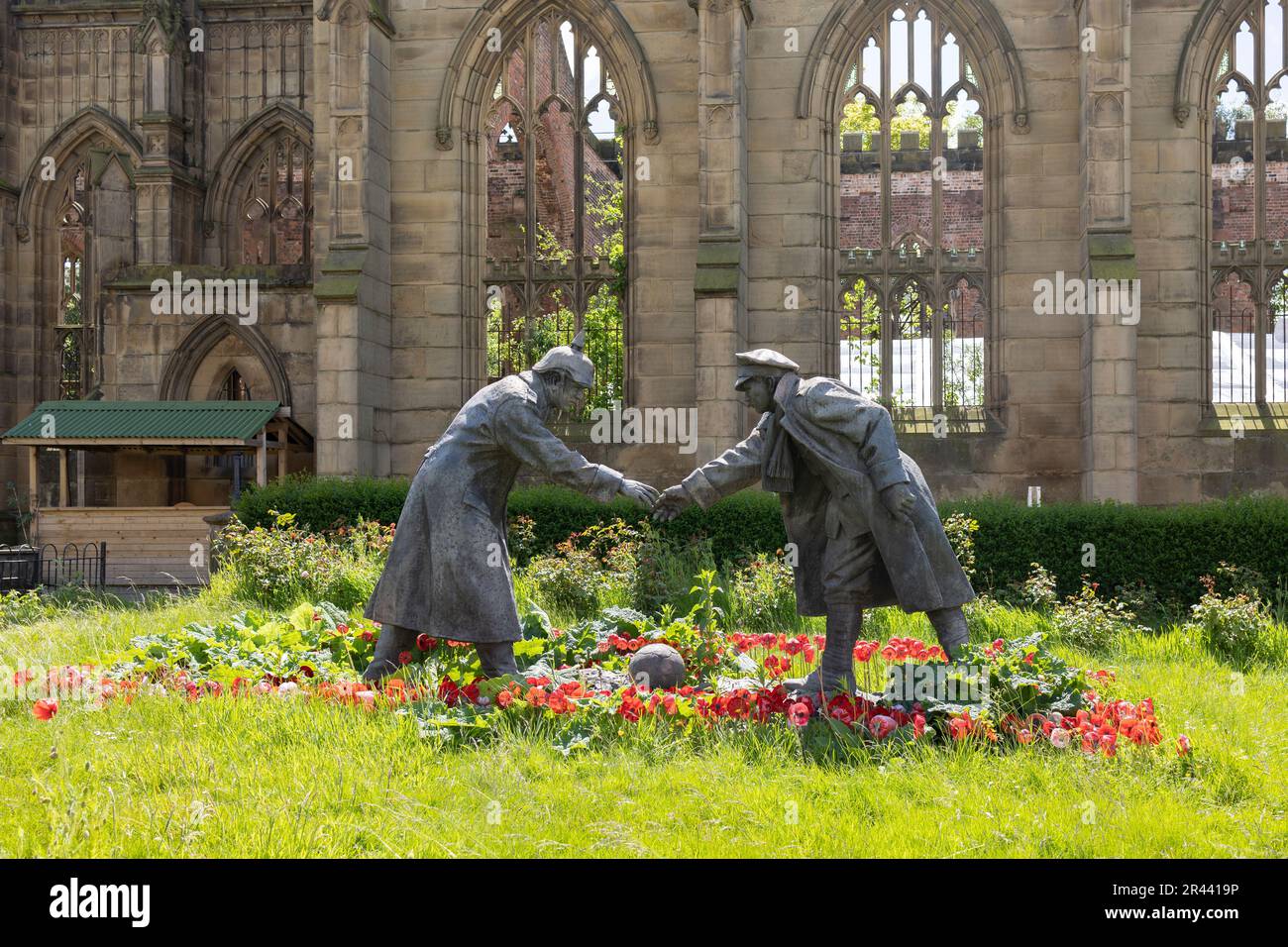 Liverpool, united kingdom May, 16, 2023 The sculpture All Together Now ...