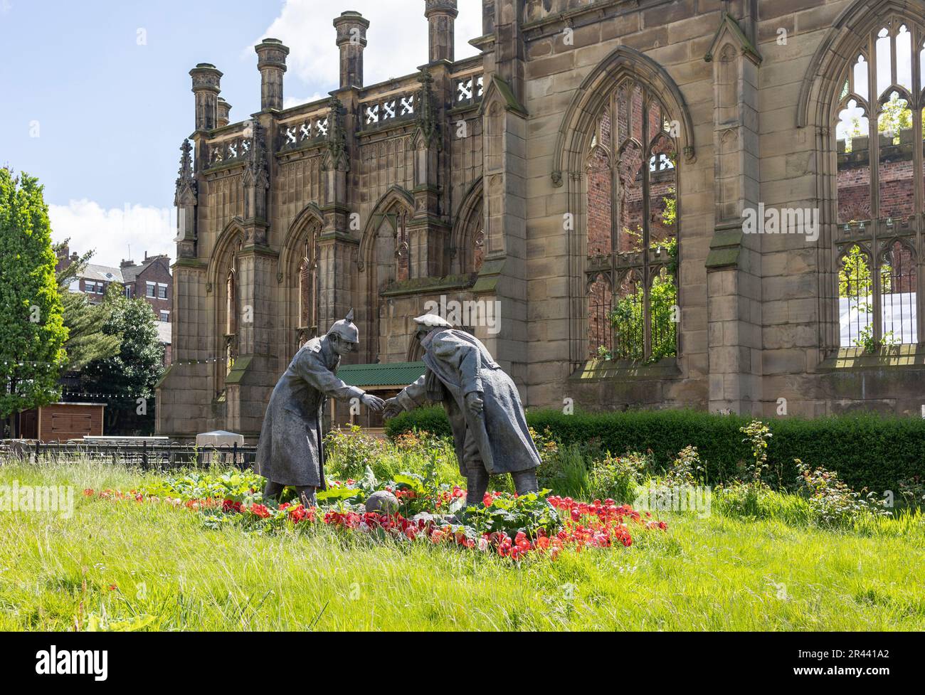 Liverpool, united kingdom May, 16, 2023 The sculpture All Together Now ...