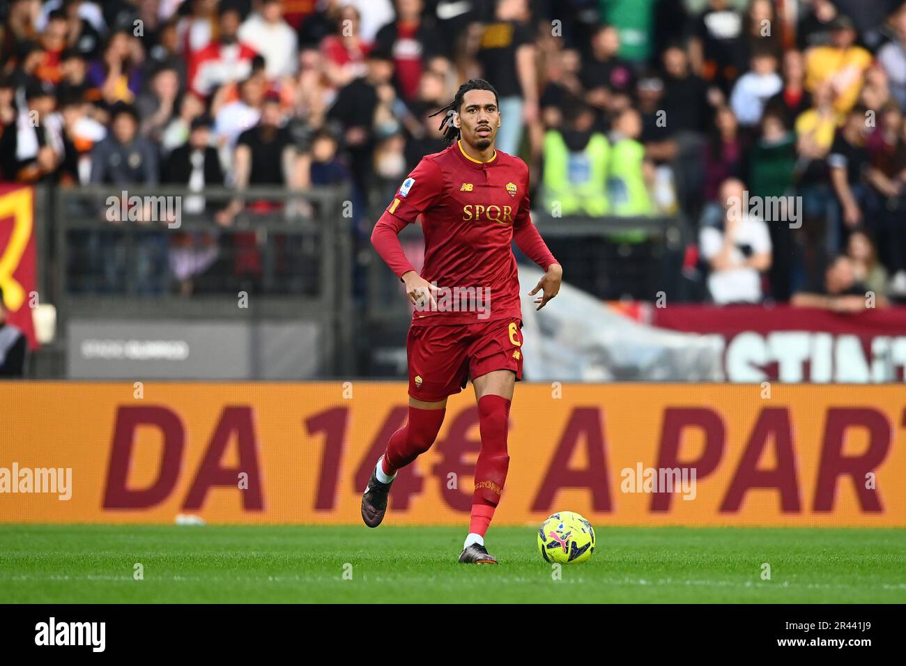 Chris Smalling of AS Roma in action during the Serie A match between AS ...