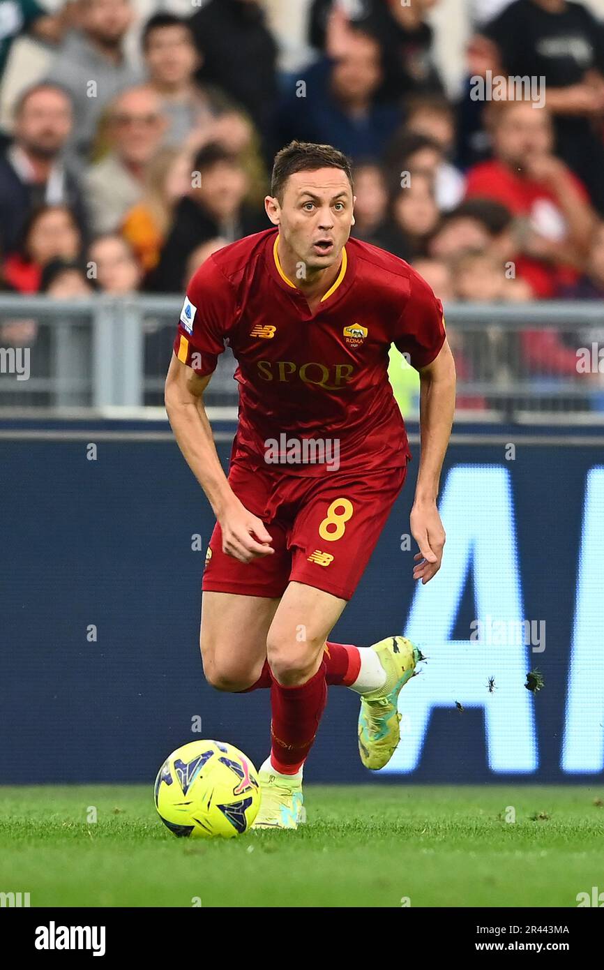 Nemanja Matic of AS Roma in action during the Serie A match between AS ...