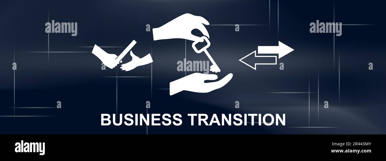 Illustration of a business transition concept Stock Photo - Alamy