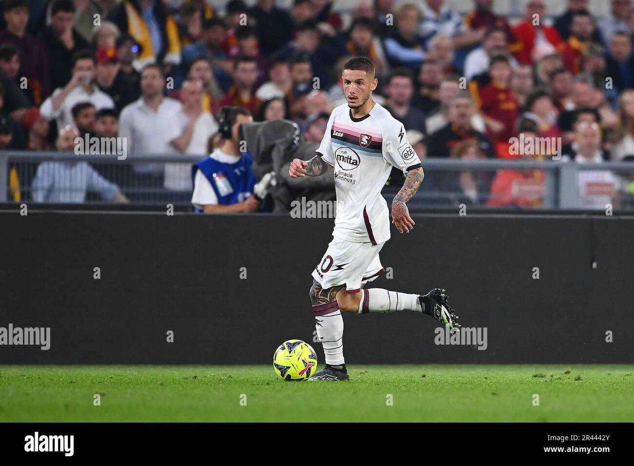 Pasquale Mazzocchi of US Salernitana in action during the Serie A match ...