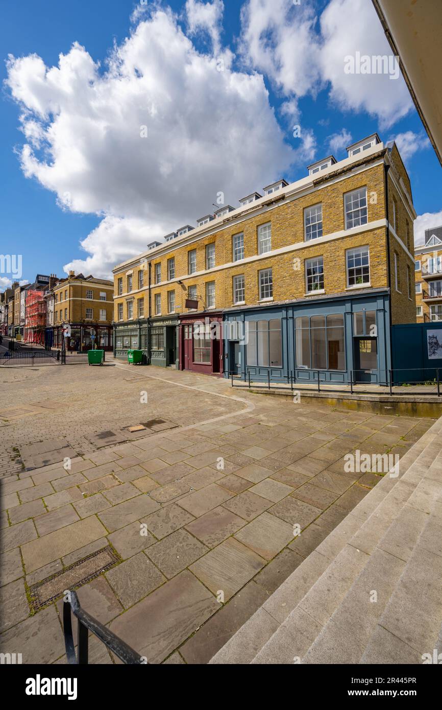 Buildings on Town Pier Square Gravesend Kent Stock Photo - Alamy