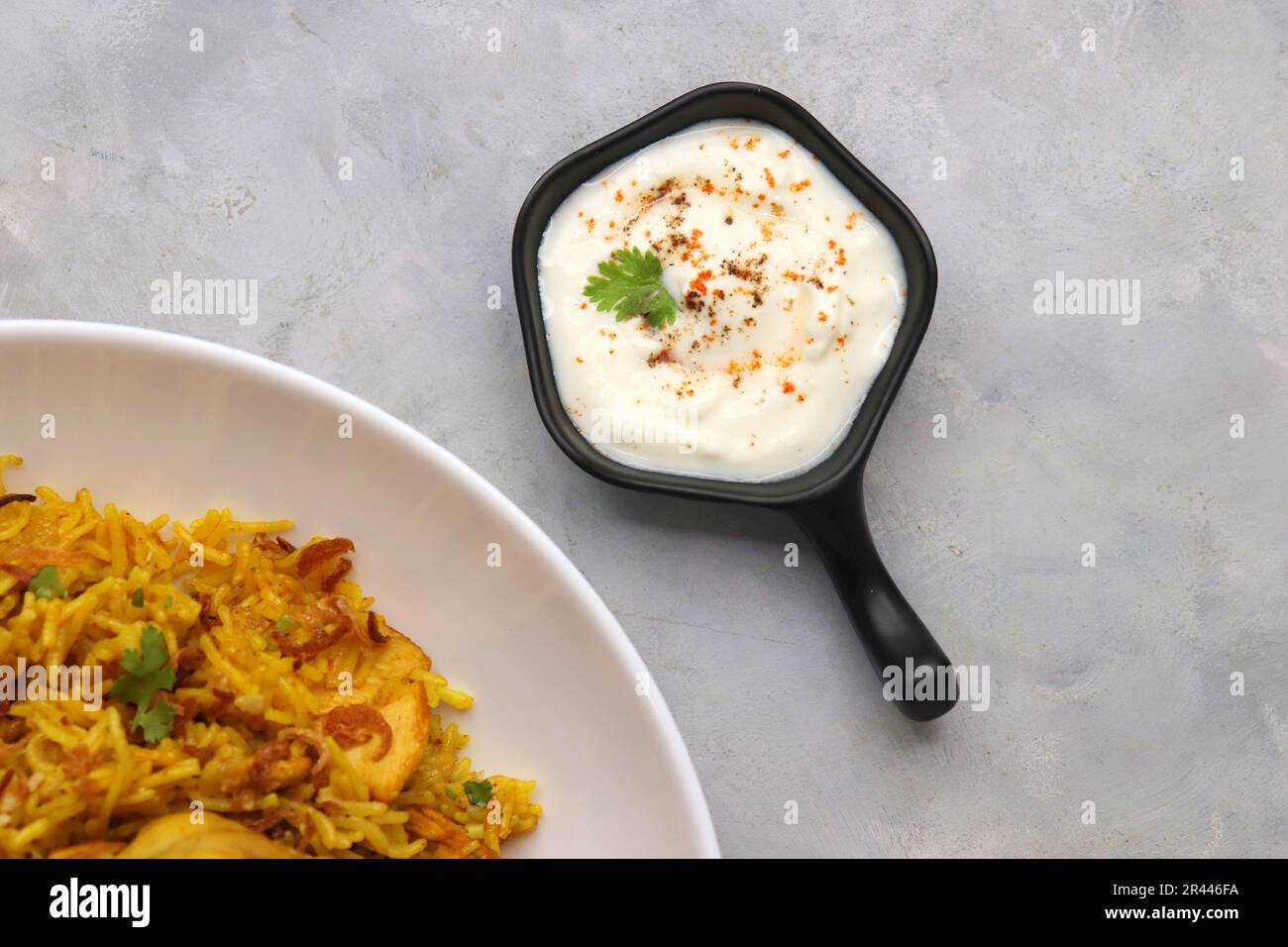 Chicken Biryani/murg Pulao. Garnished with fried onion & chopped ...