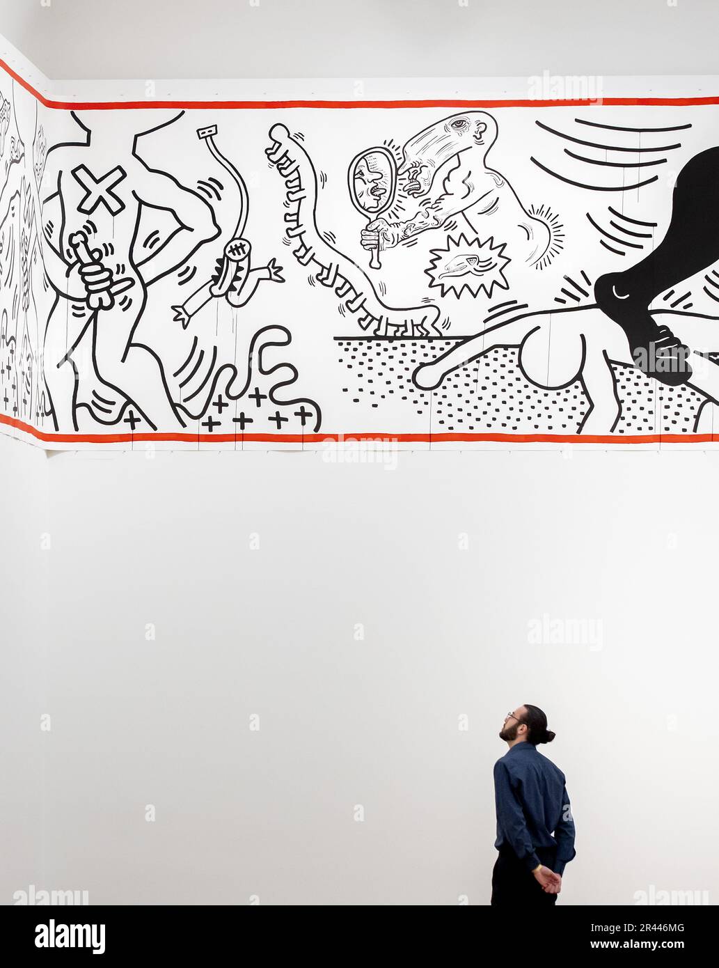 Amsterdam, The Netherlands. May 26, 2023. A 38 meter long work of art ...