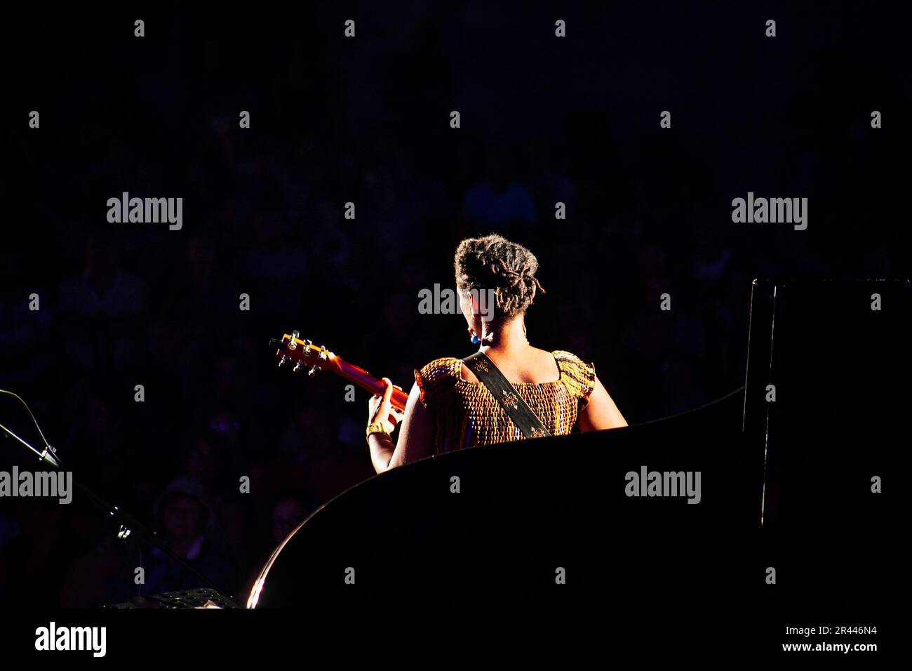 Portuguese jazz singer and songwriter Carmen Souza sings live during ...