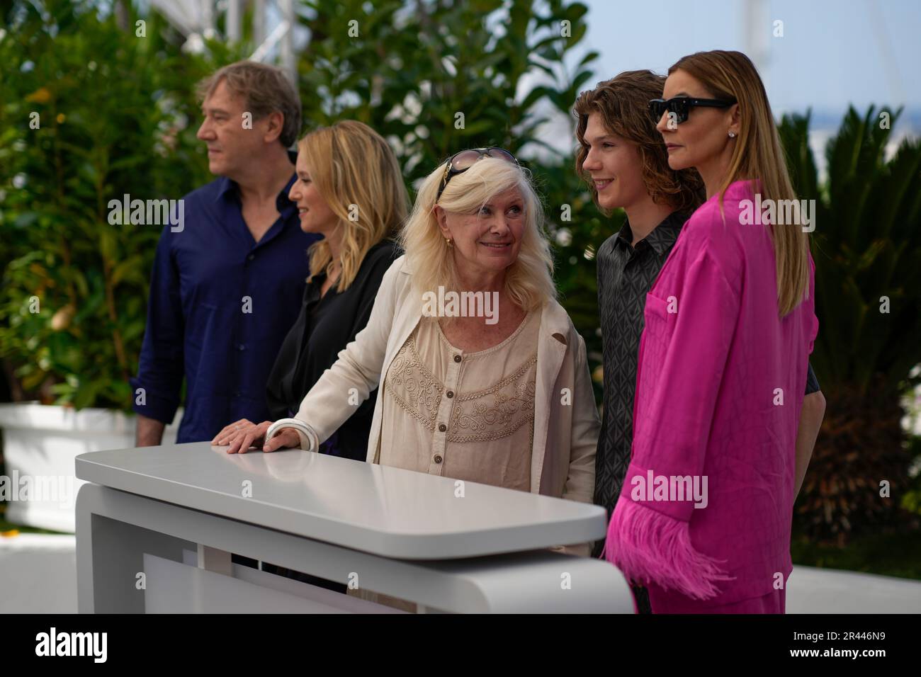 Olivier Rabourdin, from left, Lea Drucke, director Catherine Breillat ...