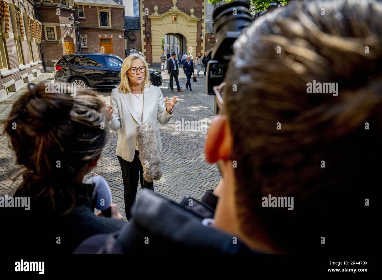THE HAGUE - Sigrid Kaag Minister of Finance at the Binnenhof prior to ...