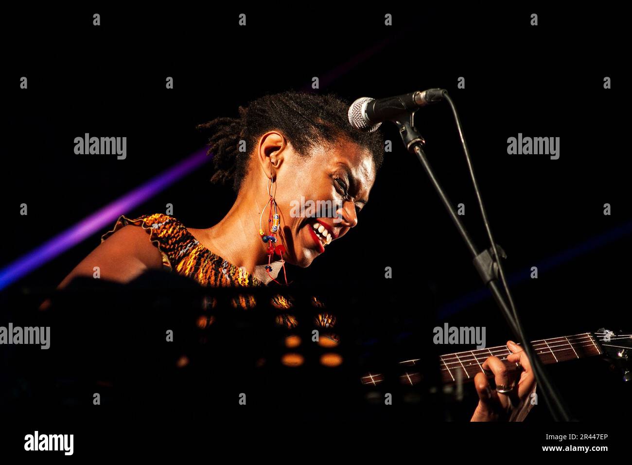 Portuguese jazz singer and songwriter Carmen Souza sings live during ...