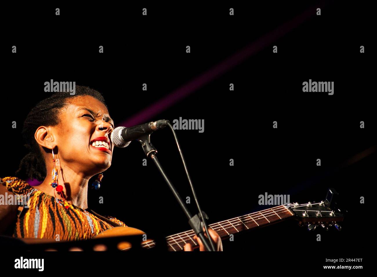 Portuguese jazz singer and songwriter Carmen Souza sings live during ...