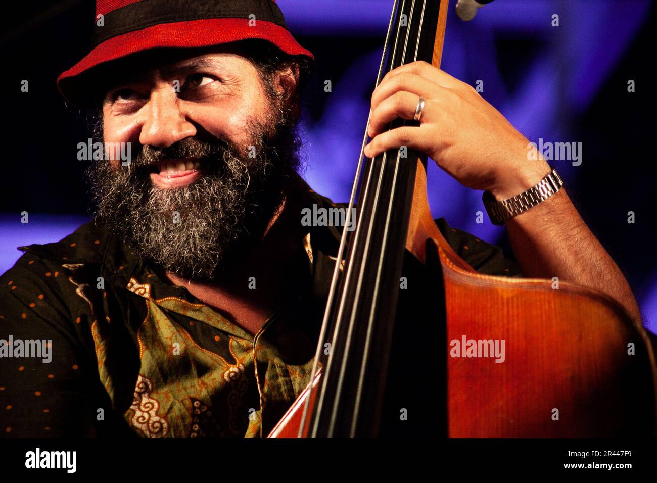 Portuguese jazz bass player Theo Pas'cal performs live during one of ...