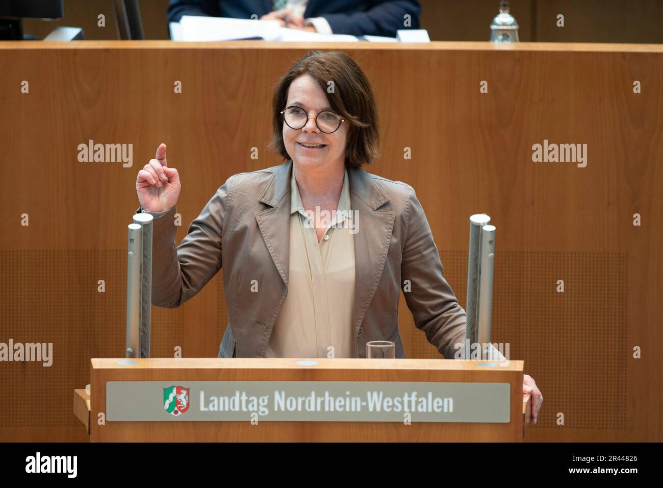 Dusseldorf, Deutschland. 24th May, 2023. Nadja LUEDERS, Luders, SPD ...
