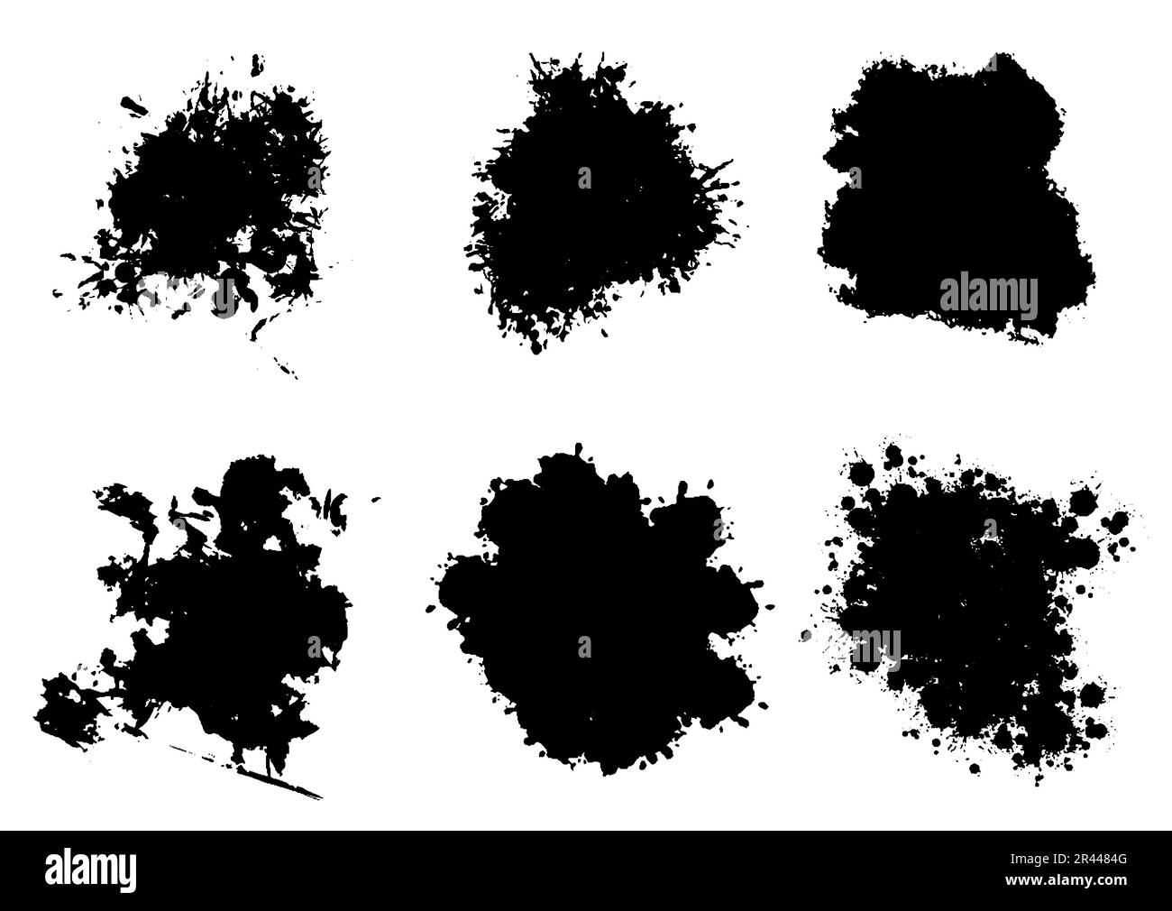 Collection of grunge ink splat designs Stock Vector Image & Art - Alamy