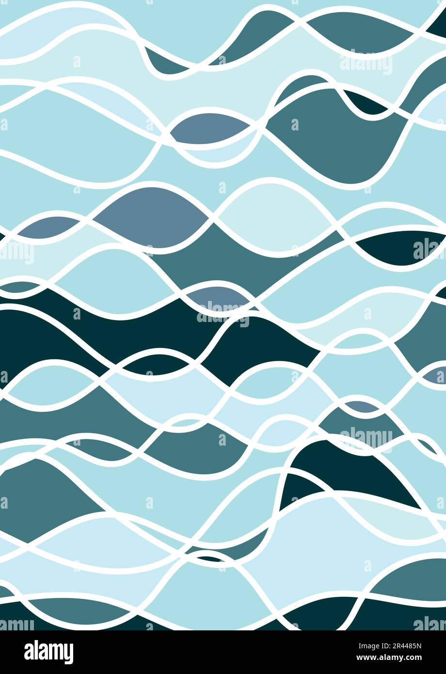 Abstract background with an ocean themed coloured design Stock Vector ...