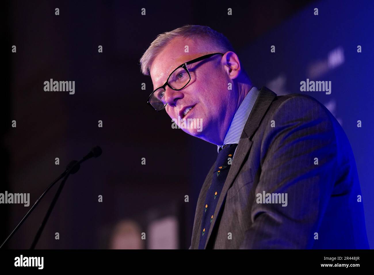 John Cross, chair of the FWA during the FWA Footballer of the Year ...