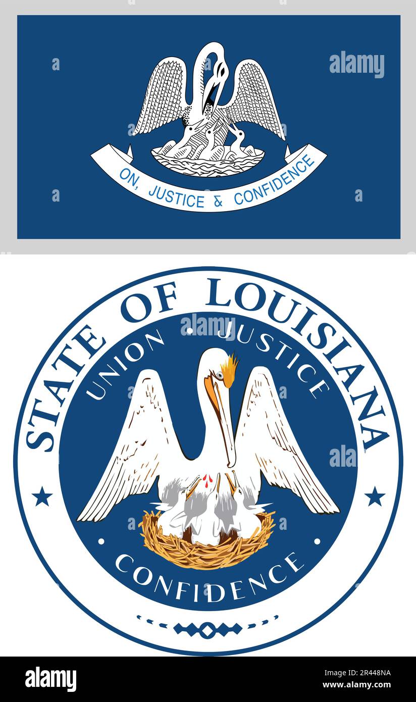 Closeup louisiana state symbol Stock Vector Images - Alamy