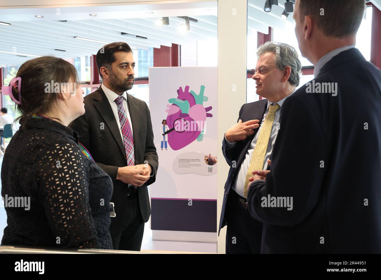 First Minister of Scotland Humza Yousaf with Principal of the ...