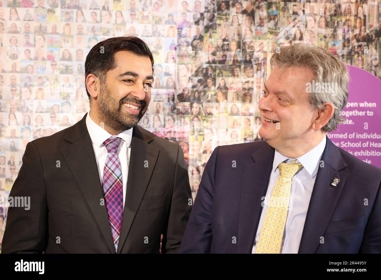First Minister of Scotland Humza Yousaf with Principal of the ...
