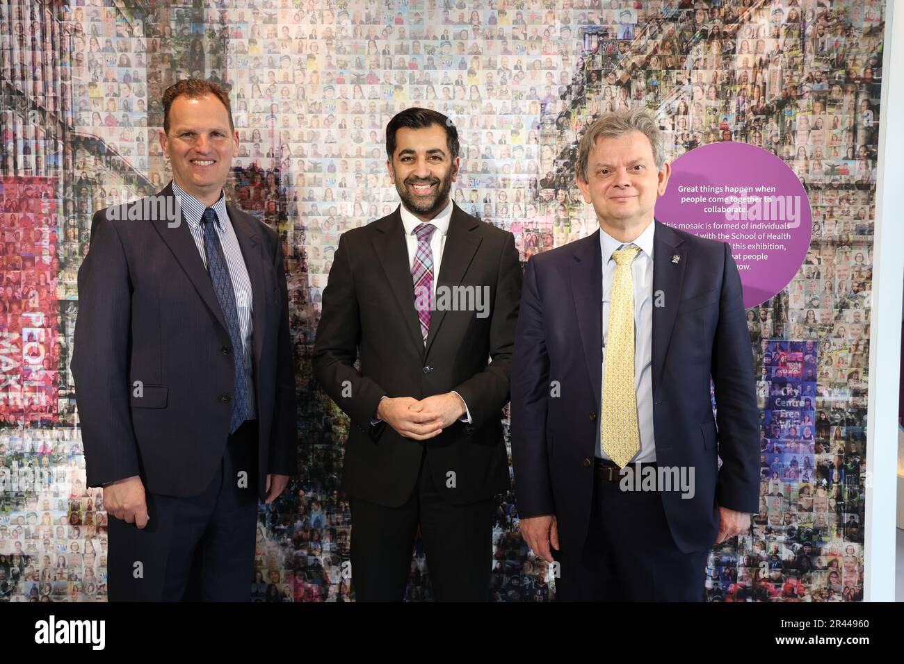 First Minister of Scotland Humza Yousaf with Professor Iain McInnes ...