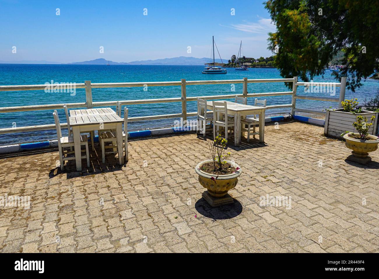 Sunny weather at the popular Turkish holiday destination of Datca, Turquoise Coast, Turkey Stock ...