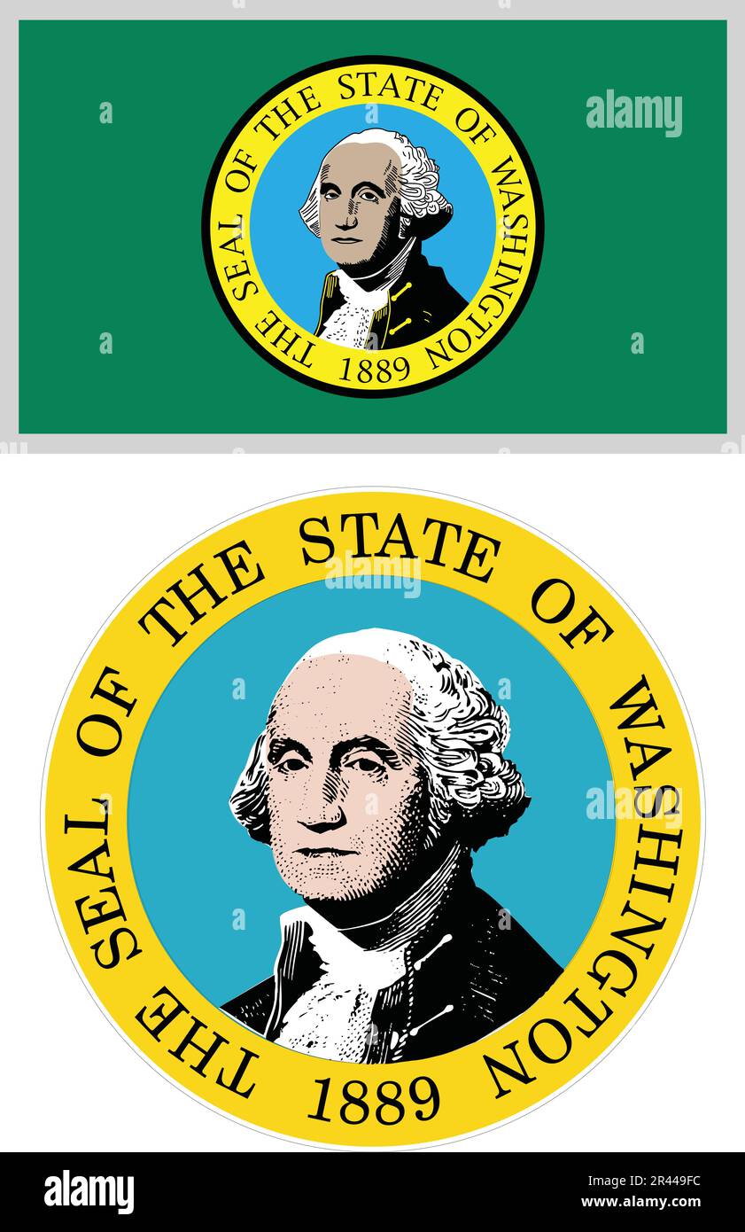 Washington icon stripes background Stock Vector Images - Alamy