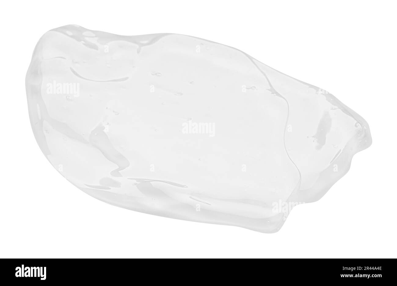 Sample of clear facial gel on white background Stock Photo - Alamy