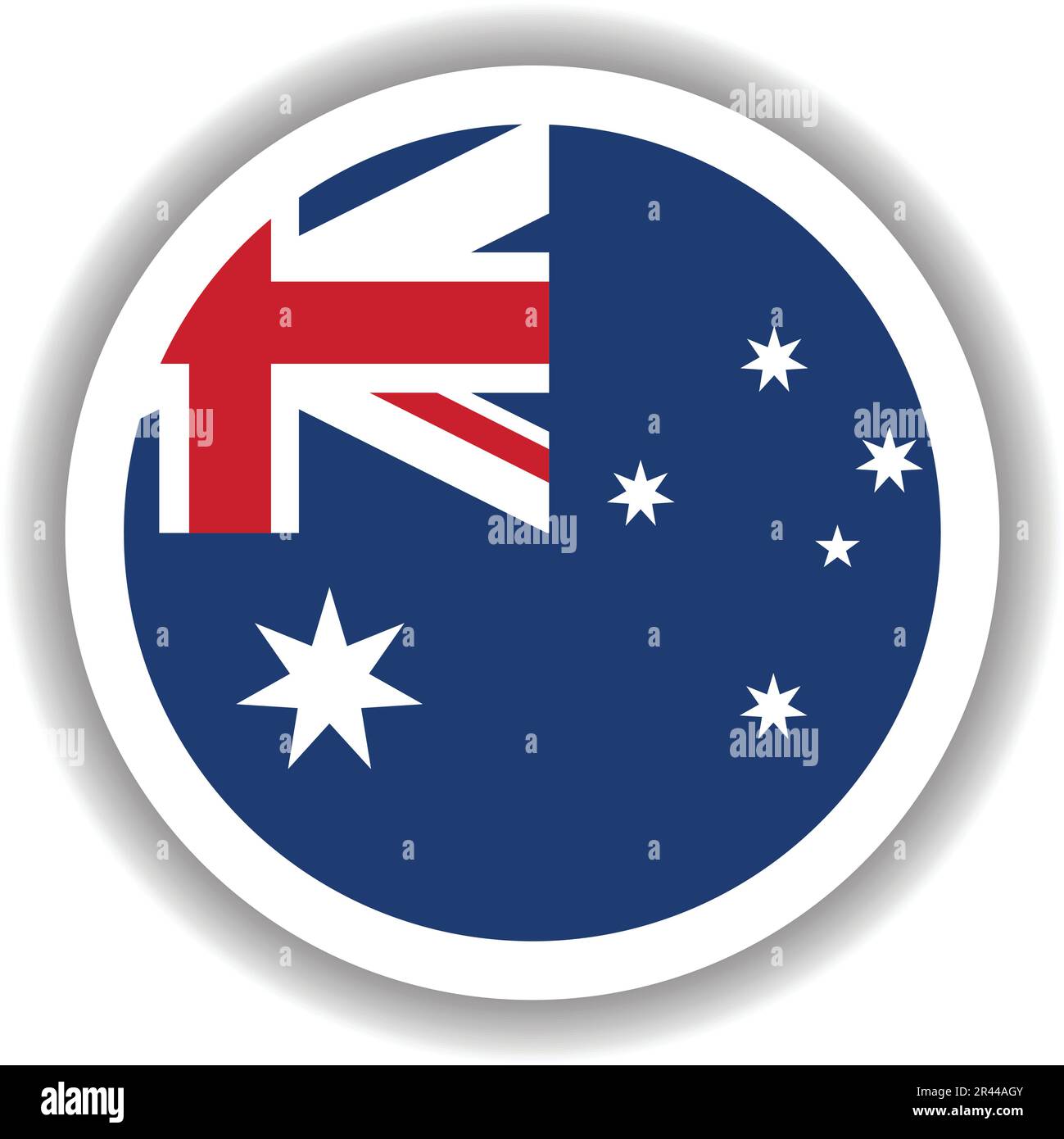 Australia flag round shape Stock Vector Image & Art - Alamy