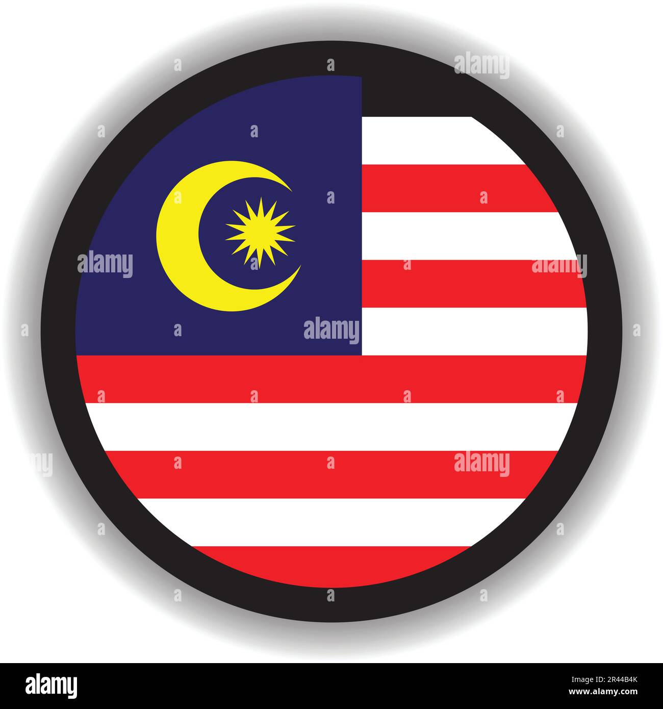 Malaysia flag round shape Stock Vector Image & Art - Alamy