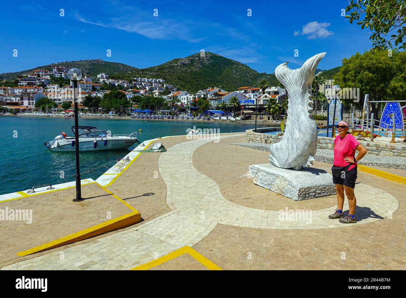 Sunny weather at the popular Turkish holiday destination of Datca, Turquoise Coast, Turkey Stock ...