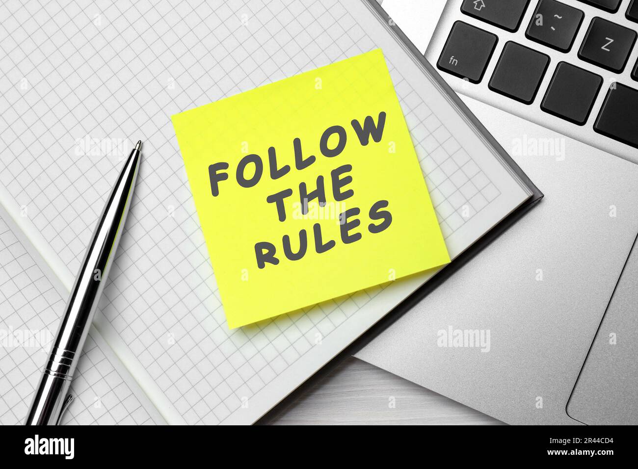 Paper phrase follow rules hi-res stock photography and images - Alamy