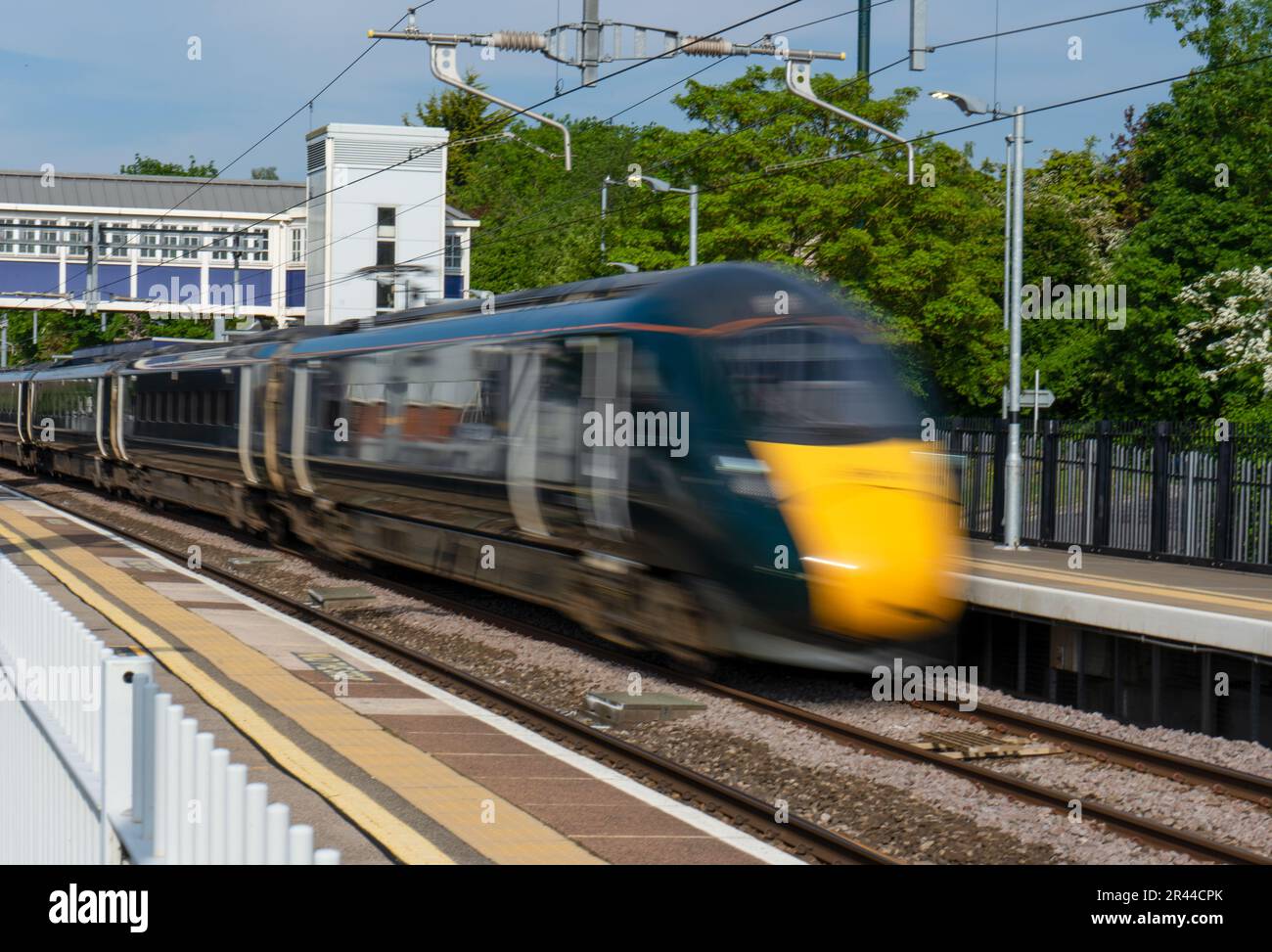 High speed train passing through hi-res stock photography and images ...