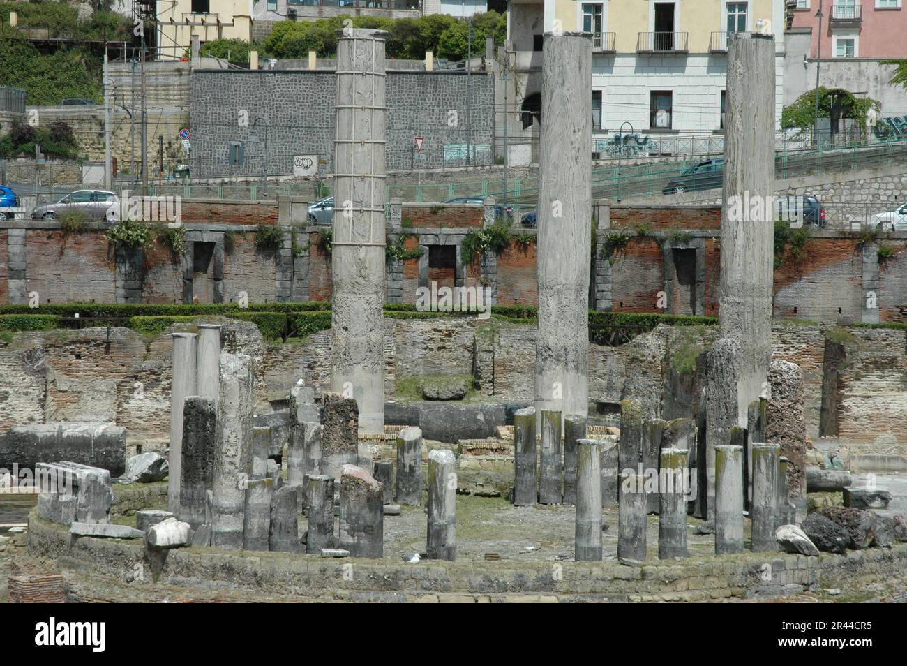 Temple of "Macellum of Pozzuoli . Temple of Serapis Stock Photo - Alamy