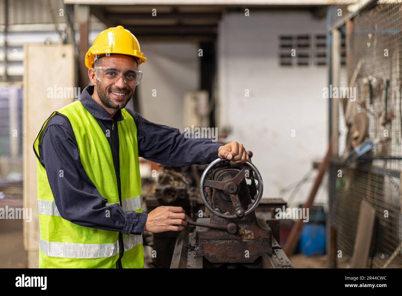 Hispanic latin indian male engineer worker happy smile enjoy working in ...