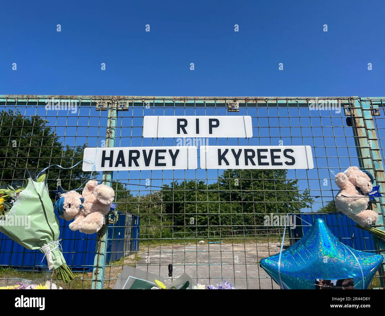 Floral tributes left to Kyrees Sullivan and Harvey Evans on Snowden ...