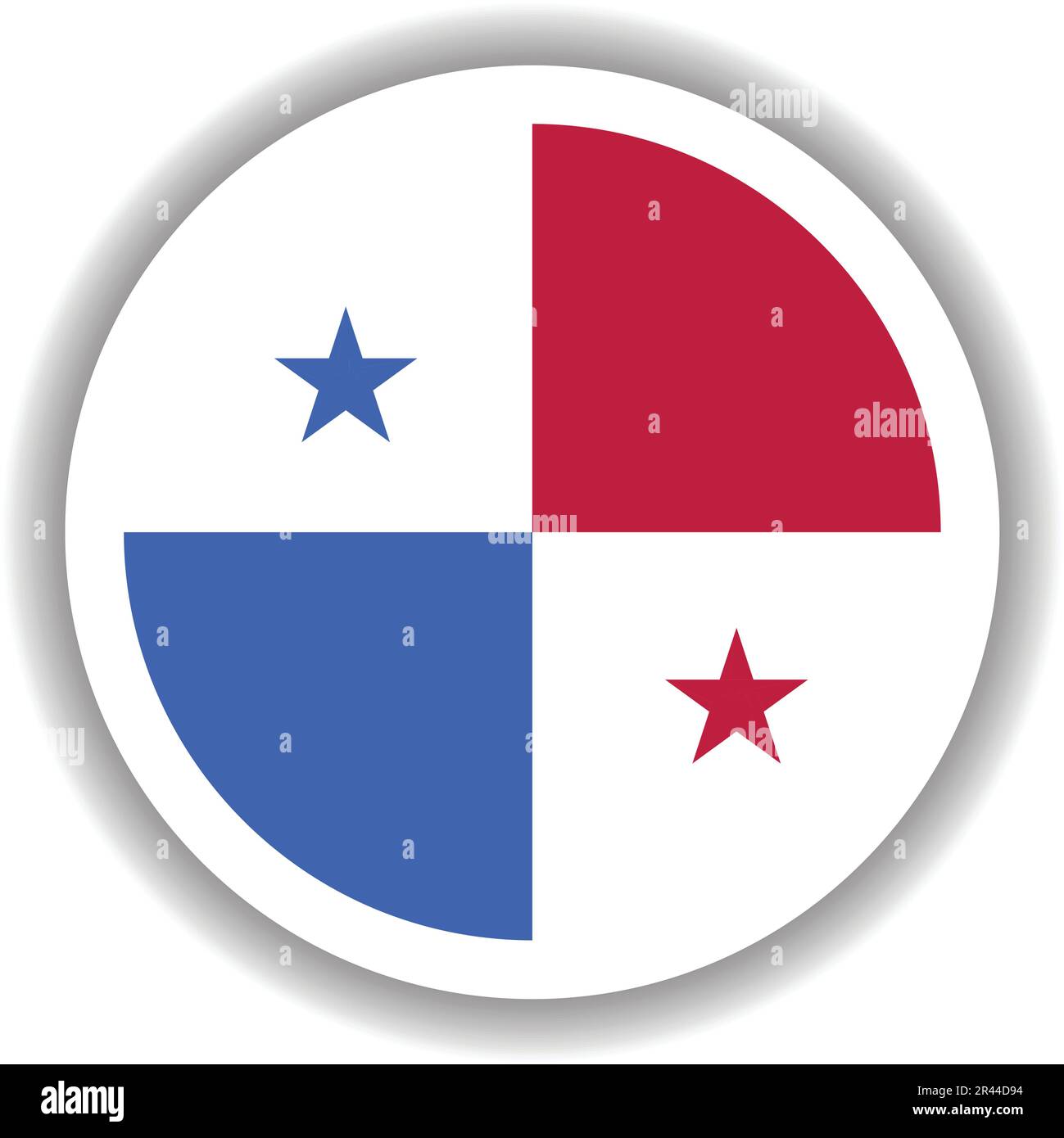 Panama flag round shape Stock Vector Image & Art - Alamy