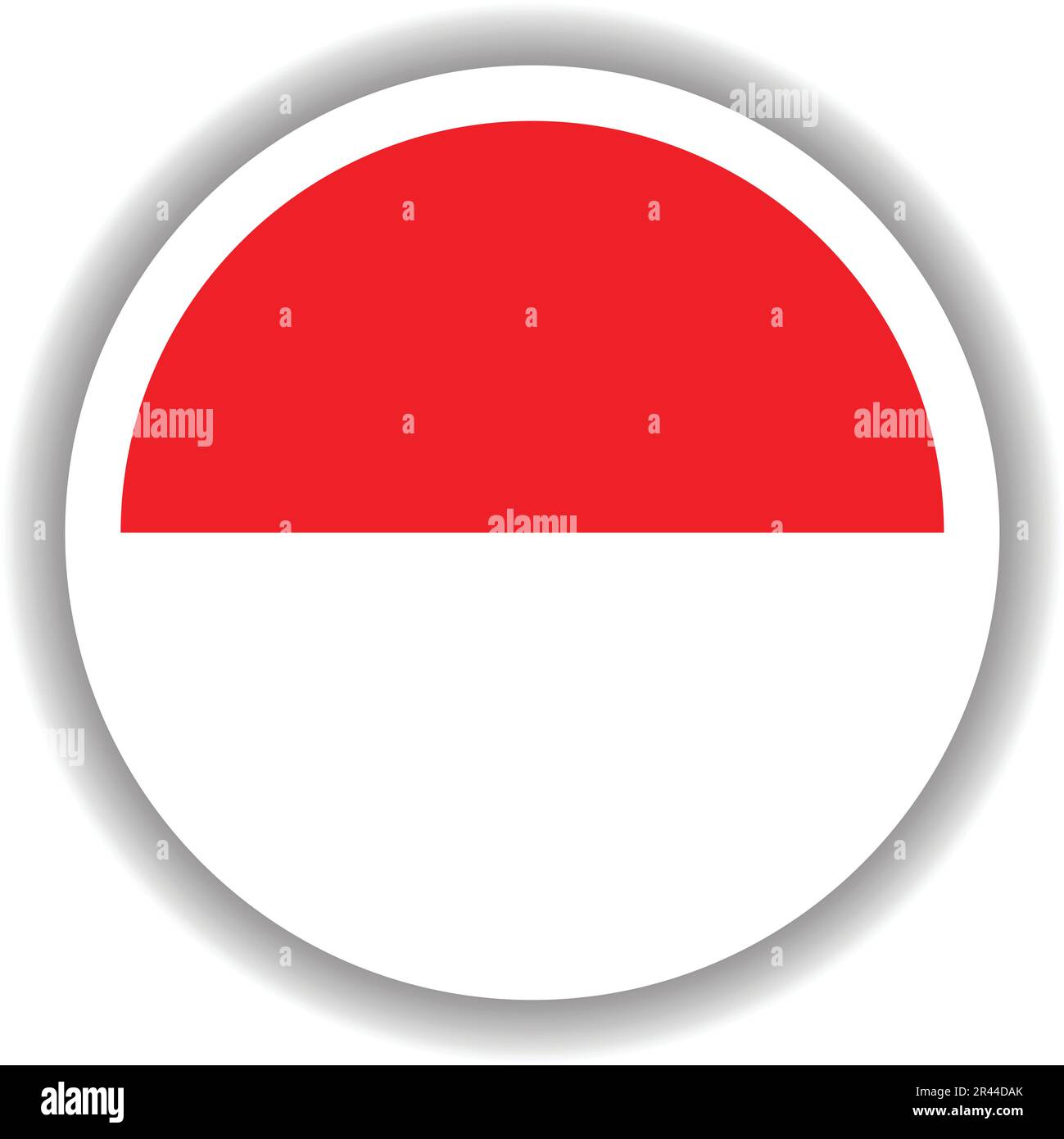Indonesia flag round shape Stock Vector Image & Art - Alamy