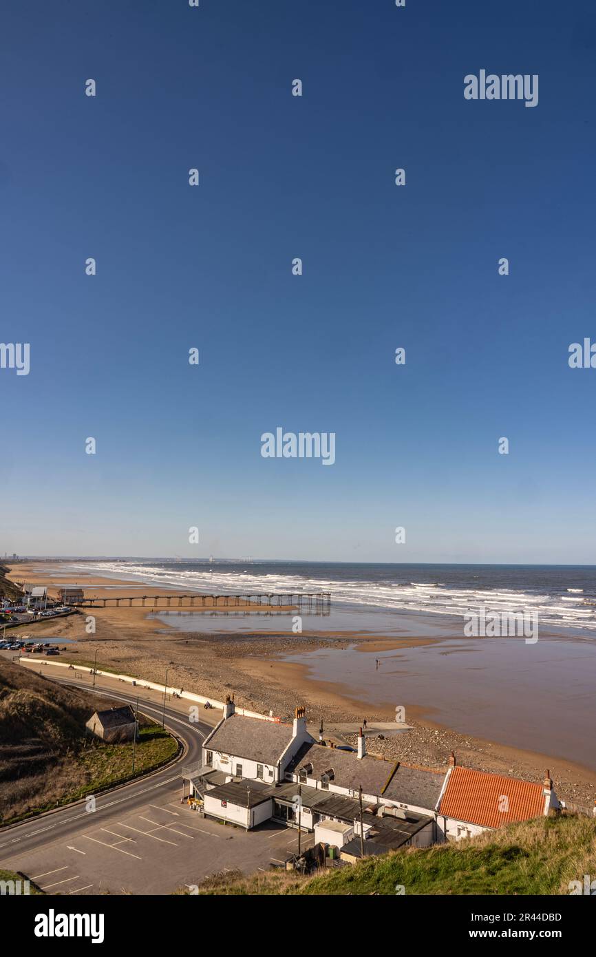 the ship in n & saltburn beach, north yorkshire, uk Stock Photo - Alamy