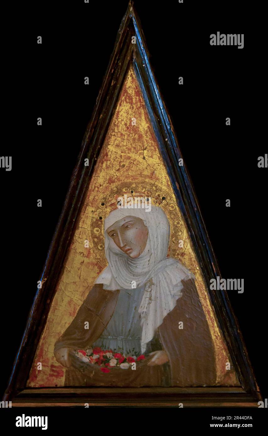 Saint Elizabeth of Hungary, Ambrogio Lorenzetti, circa 1335-1340, 14th ...