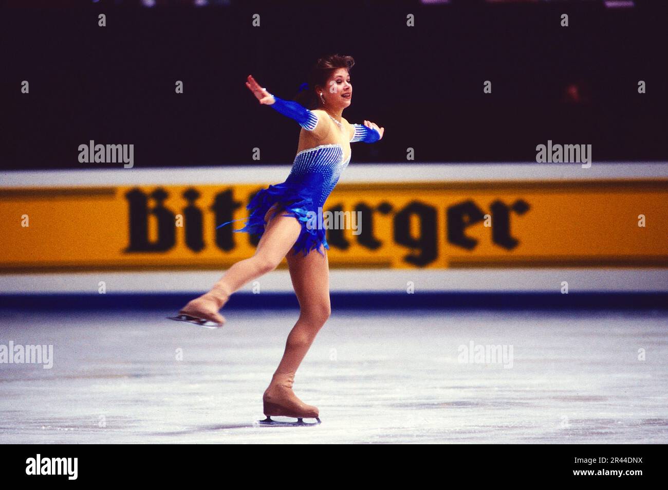 Tanja Szewczenko, deutsche Eislunstläuferin, bein einem Lauf bei der ...