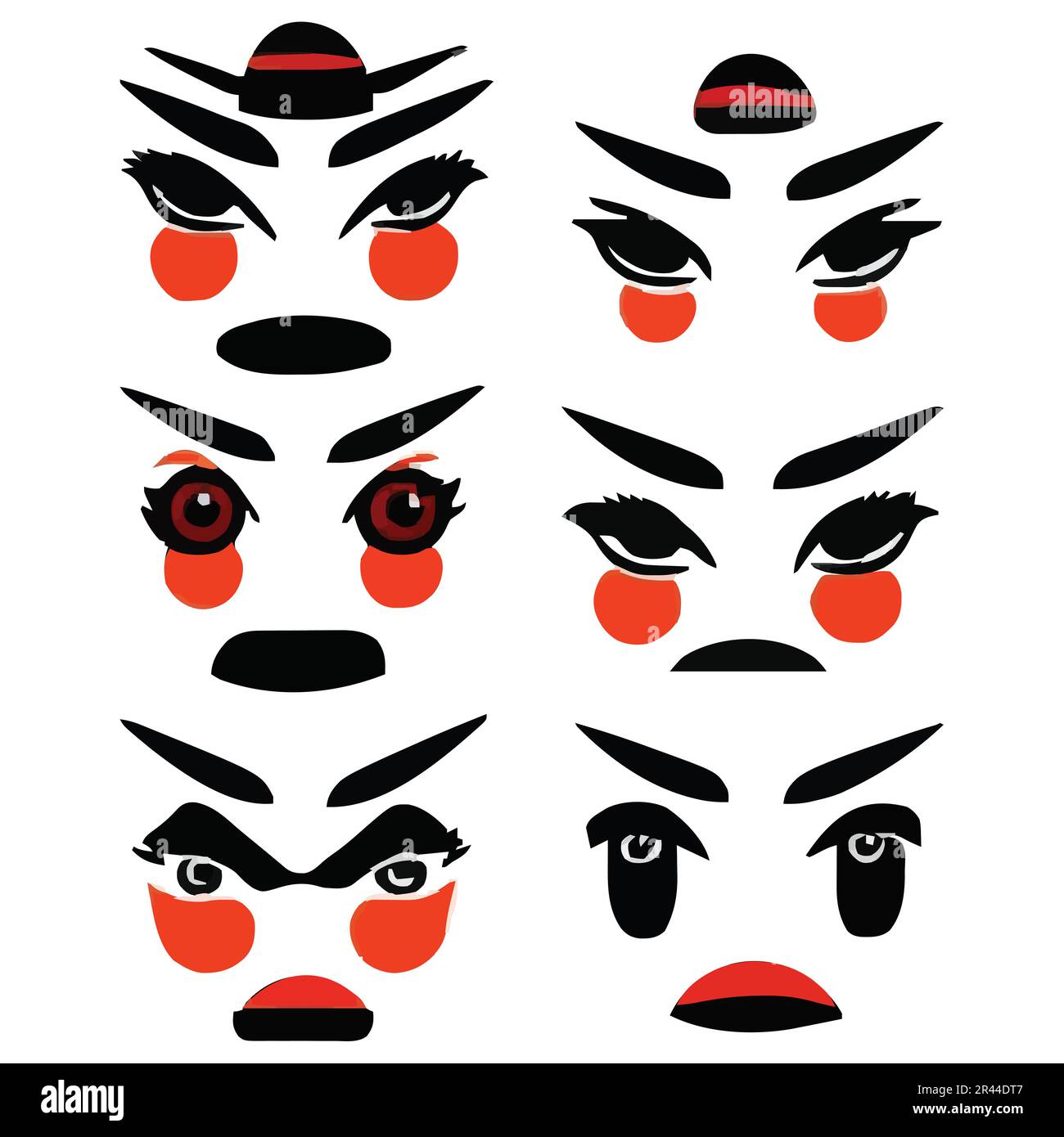 Set of eyes and face expressions Stock Vector Image & Art - Alamy