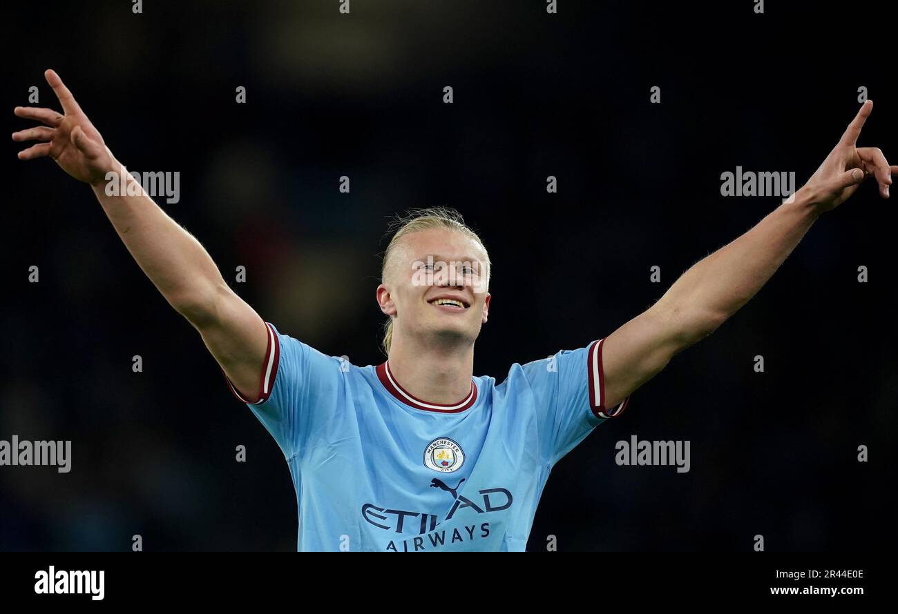 File photo dated 03-05-2023 of Manchester City's Erling Haaland ...