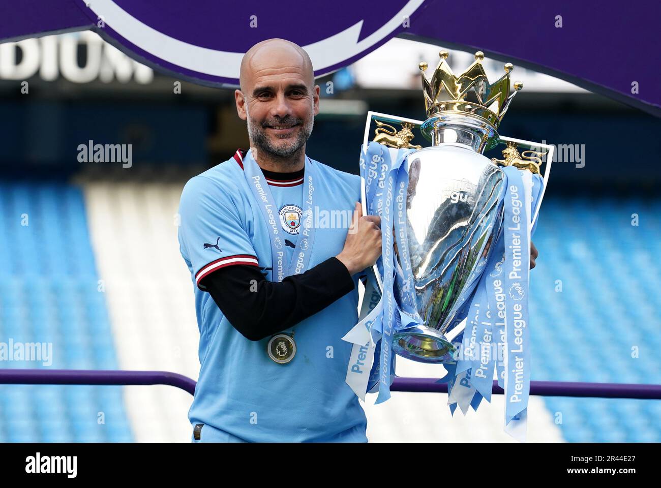 Pep guardiola trophy 2023 hi-res stock photography and images - Alamy