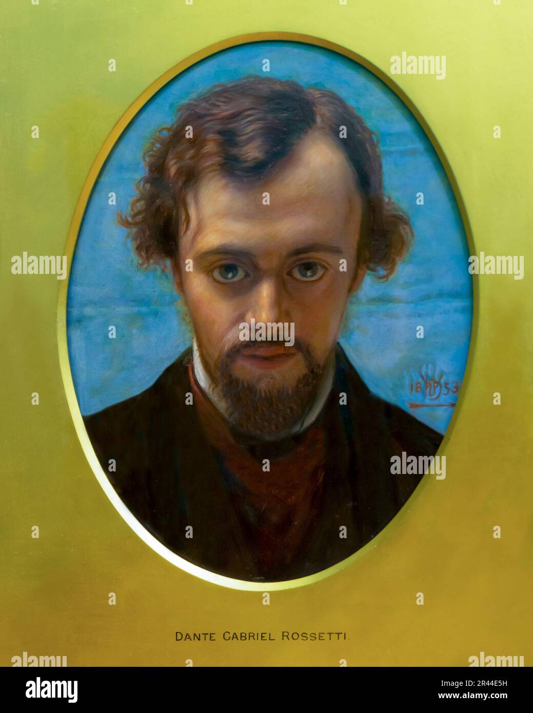 Portrait of Gabriel Dante Rossetti, William Holman Hunt, circa 1882 ...