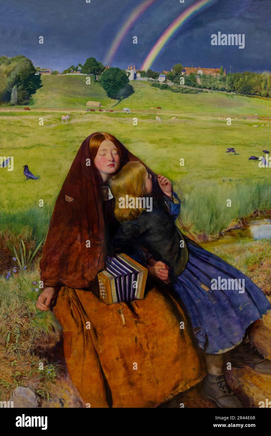 The Blind Girl, John Everett Millais, 1854-1856 Stock Photo - Alamy