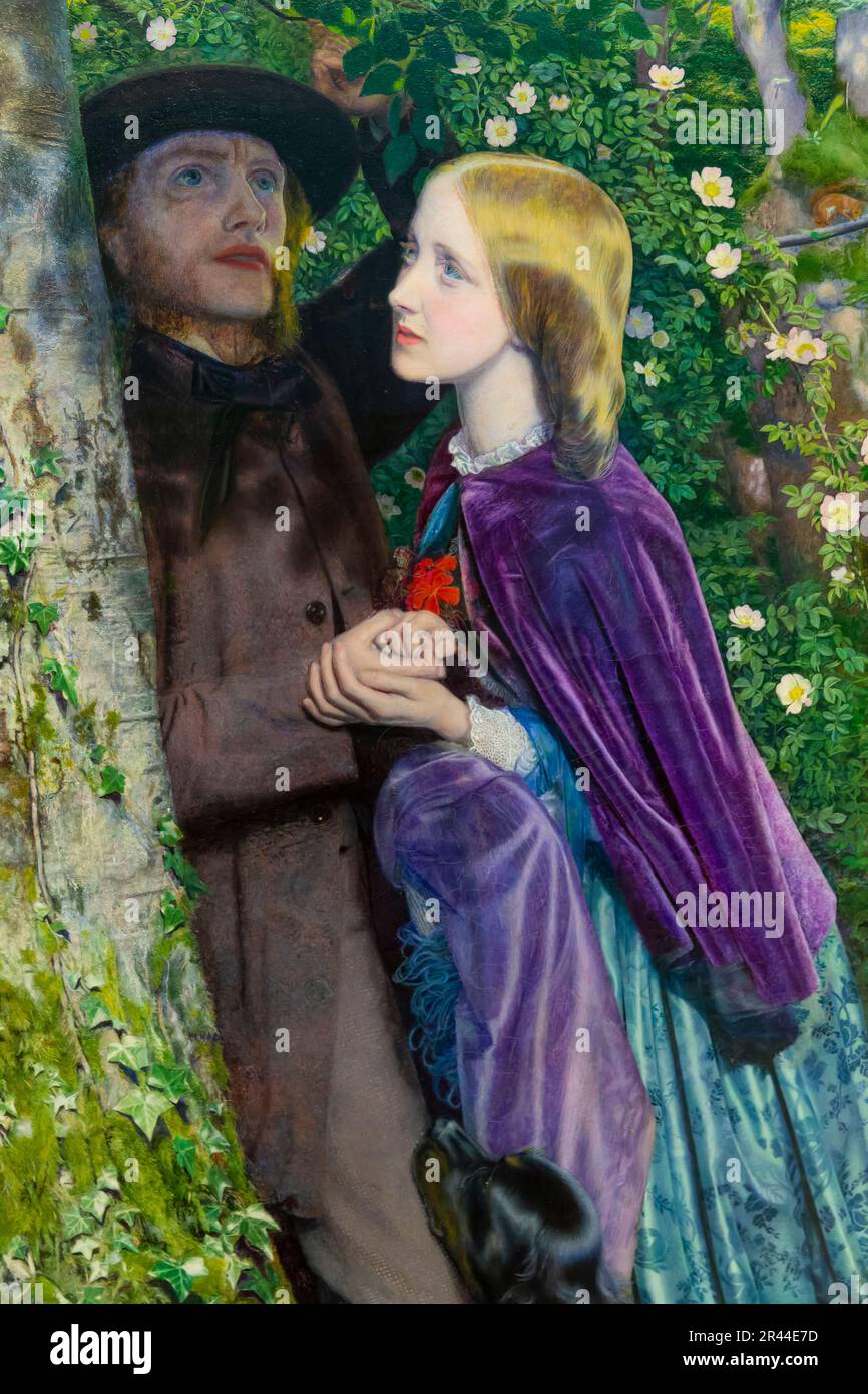 The Long Engagement, Arthur Hughes, 1859 Stock Photo - Alamy