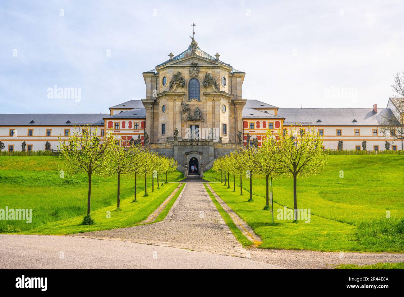 Access path with alley to Kuks baroque hospital complex, Czech Republic ...