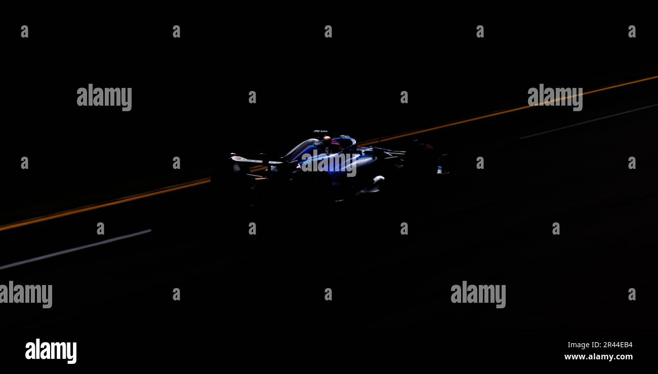 A Williams F1 car racing on track during qualifying at the Australian ...